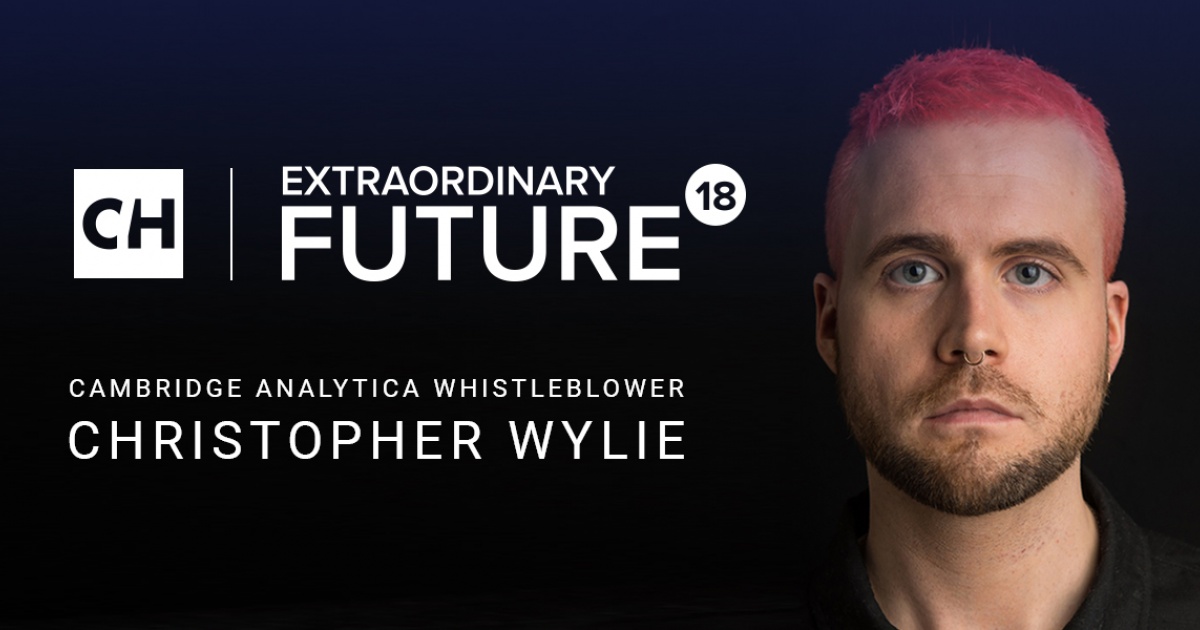 Cambridge Analytica Whistleblower, Christopher Wylie, Keynotes ...